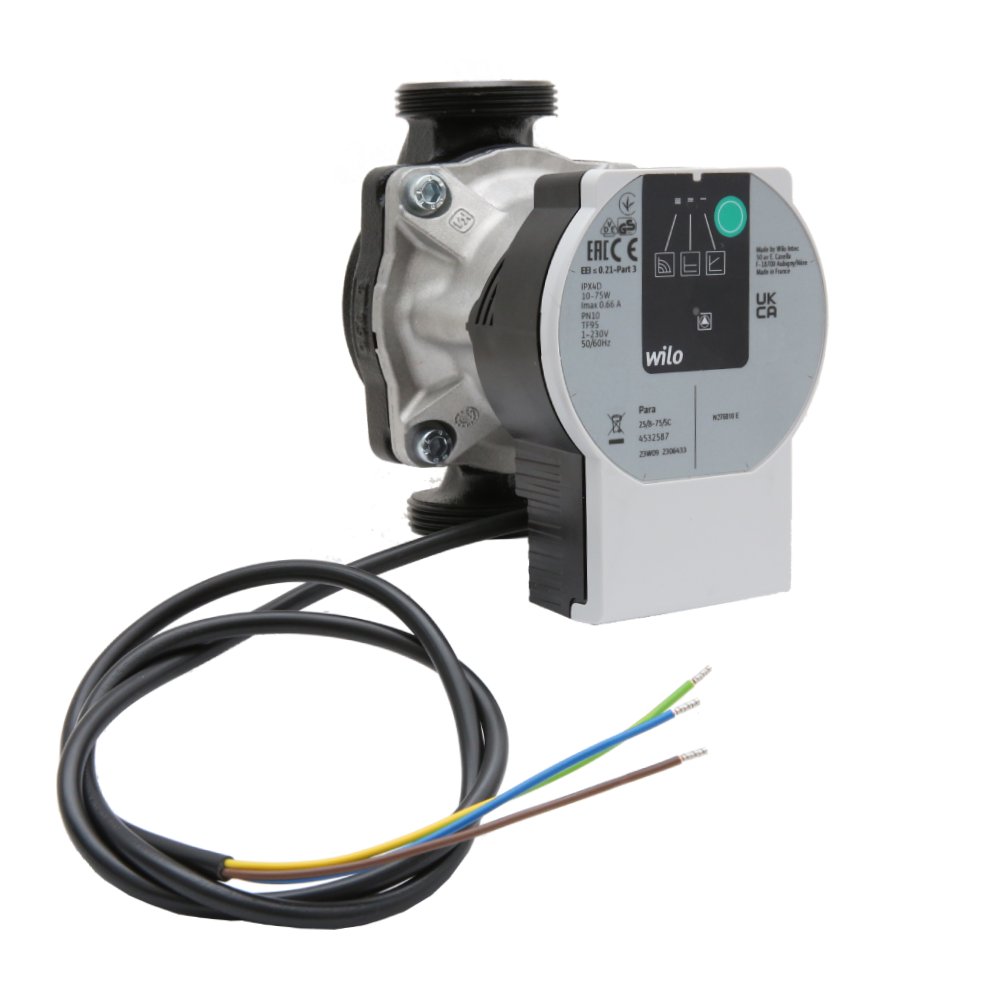 Wilo PARA 25/8 -75/SC 130mm Heizung Solar Hocheffizienzpumpe... nur 197 ...