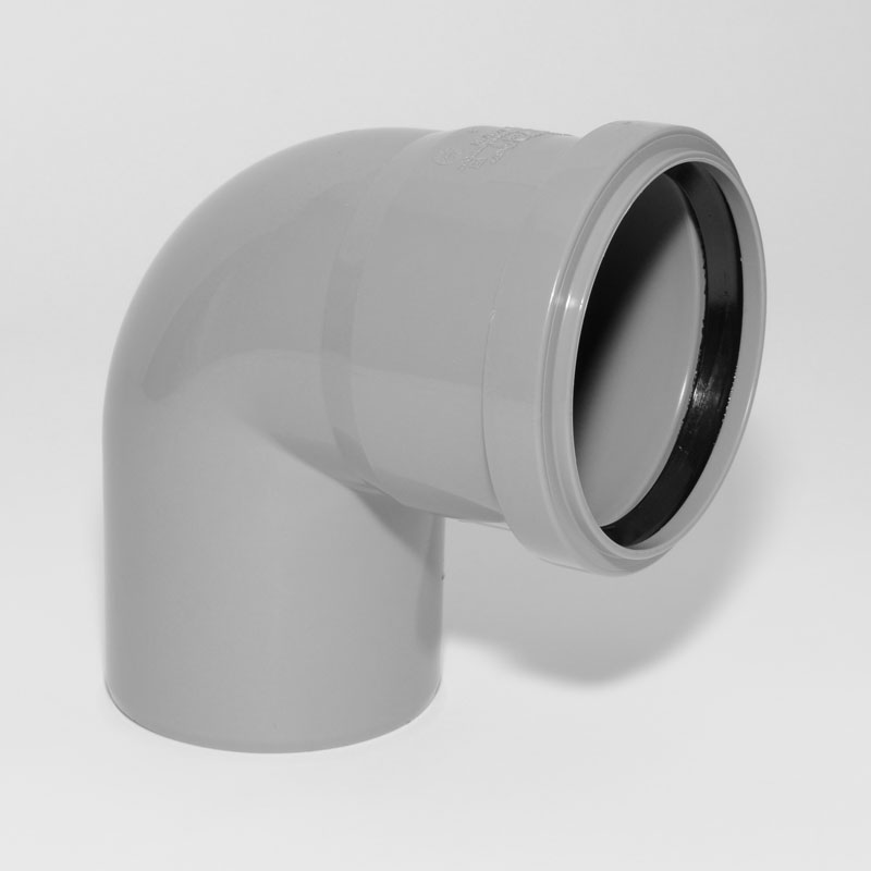 HT Bogen mit Muffe und Gummidichtung HT-Rohrbogen DN90... nur 2.85 EUR